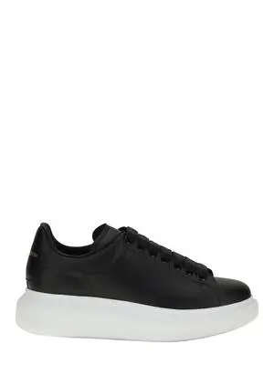Alexander McQueen Leather Sneakers - Black