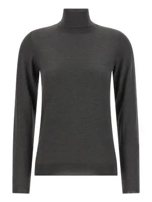Brunello Cucinelli Brunello Cucinelli Women 'Sparkling' Turtleneck Sweater Gray