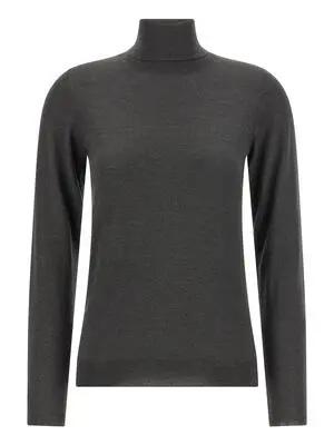 Brunello Cucinelli Sparkling Turtleneck Sweater - Gray