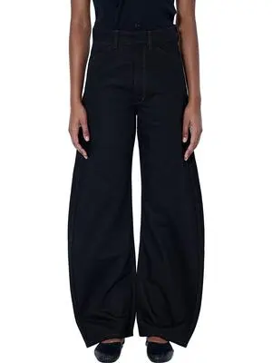 LEMAIRE High Waisted Curved Pants - Black
