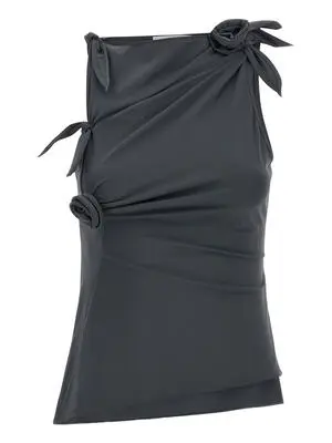 Coperni Coperni Women 'Asymmetric Flower' Top Gray