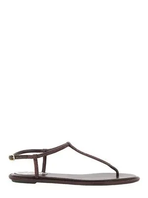 Rene Caovilla Diana Sandals - Brown