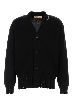 Marni Cotton Cardigan - Black