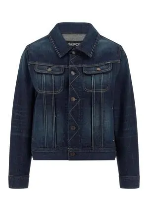 TOM FORD Japanese Denim Jacket - Blue