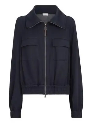 Brunello Cucinelli Cotton And Silk Sweatshirt - Multicolor