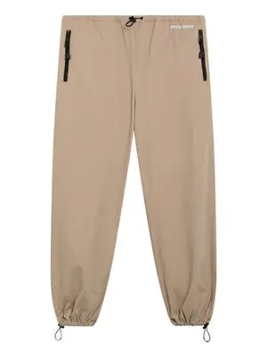 Miu Miu MIU MIU Gabardine Pants Cream