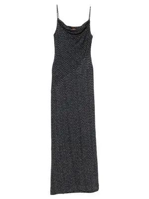 Missoni Zigzag Knit Evening Dress - Blue