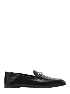 Gucci Jordaan Soft Horsebit Leather Loafers - Black