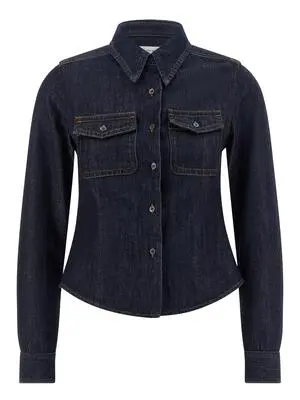 Dries Van Noten DRIES VAN NOTEN Cellie Den Shirt Blue