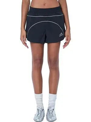 Balenciaga Elasticated Contrast Piping Sports Shorts - Black