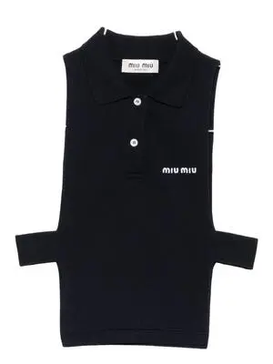Miu Miu Miu Miu Women Cotton Polo Top Multicolor