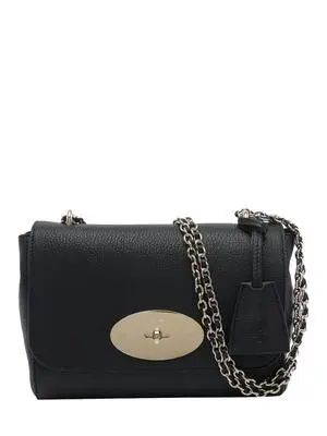 Mulberry Lily Glossy Crossbody Bag - Black