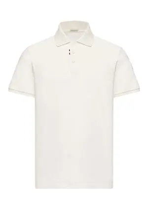 Moncler White Polo Shirts - Cream
