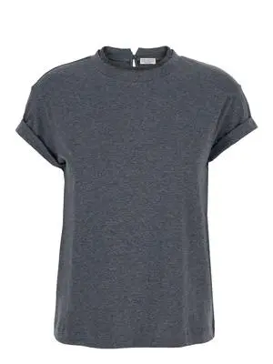 Brunello Cucinelli Brunello Cucinelli Women Cotton T-Shirt Multicolor