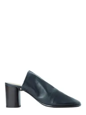 LEMAIRE Leather Glove Mules - Black