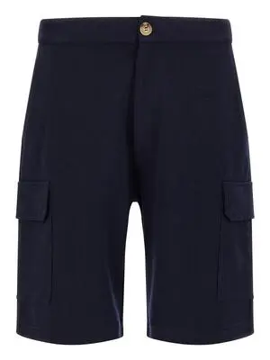 Brunello Cucinelli Cargo Bermuda Shorts - Blue
