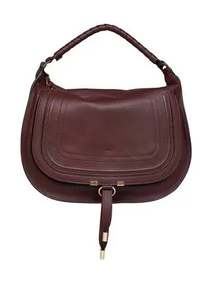 Chloé Dark Velvet Marcie Small Shoulder Bag - Multicolor