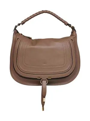 Chloé Deep Taupe Marcie Small Shoulder Bag - Multicolor