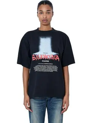 Balenciaga The Door Oversized T-shirt - Black