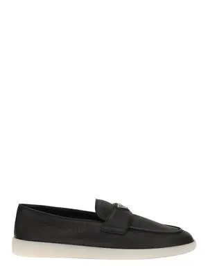 Prada Leather Loafers - Black