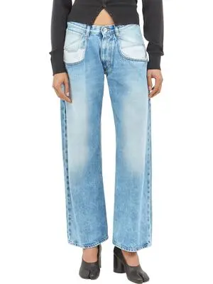 MAISON MARGIELA Cotton Five Pocket Jeans - Blue