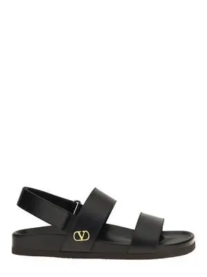 Valentino Garavani Studshield Sandals - Black