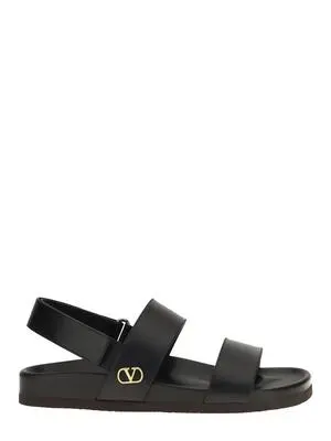 Valentino Garavani Studshield Sandals - Black