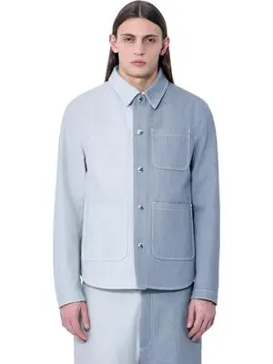 Thom Browne Contrast Utility Jacket - Gray