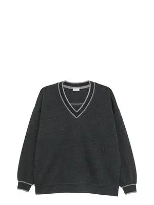 Brunello Cucinelli V-neck Long Sleeve Knitwear - Multicolor