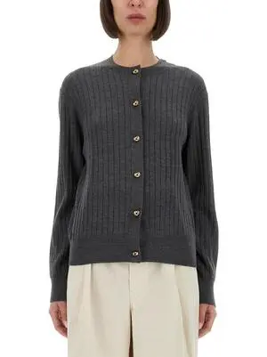 Bottega Veneta Wool Cardigan - Gray