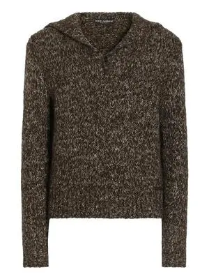 Dolce & Gabbana 3-gauge Heavy Knit Pullover Jumper - Brown
