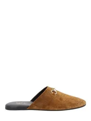Gucci GUCCI Calfskin Sabot Brown