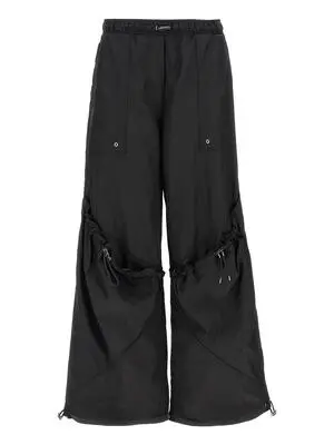 Attico The Attico Oversized Nylon Pants Black