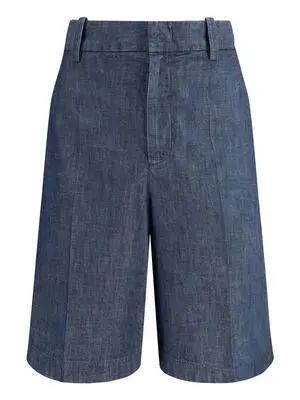 JIL SANDER Cotton Bermuda Shorts - Blue