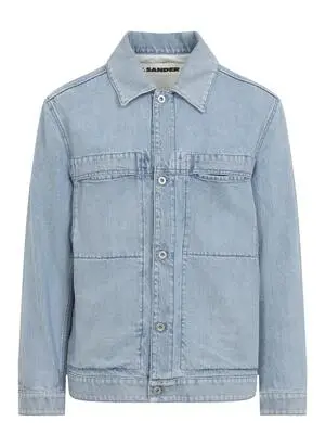 JIL SANDER Cotton Jacket - Blue