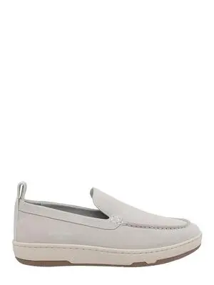 LANVIN Crusier Suede Slip On Loafers - Gray