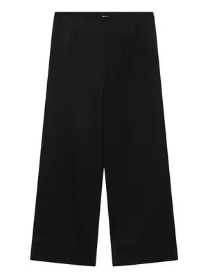 TOTEME Fluid Satin Trousers In Viscose - Black
