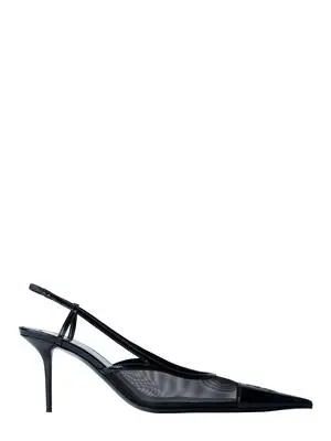 Saint Laurent Renée Slingback Pumps - Black