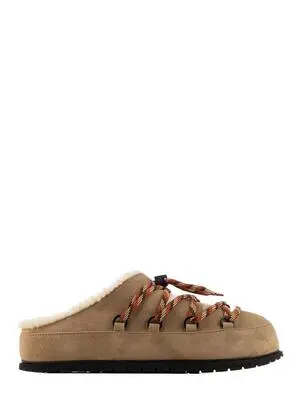 Prada PRADA Suede Slippers Multicolor