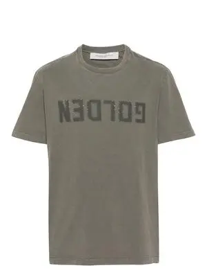 GOLDEN GOOSE Logo Cotton T-shirt - Multicolor