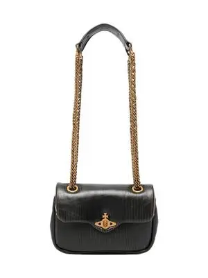 VIVIENNE WESTWOOD Calf Leather Shoulder Bag - Black