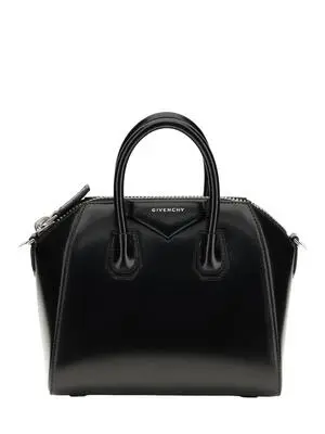 Givenchy Box Leather Antigona Mini Handbag - Black