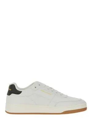 Saint Laurent Sl/61 Leather Sneakers - White