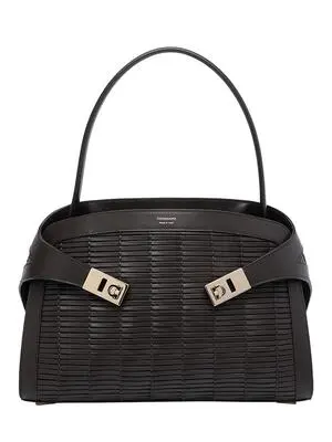 FERRAGAMO Small Hug Handbag - Brown