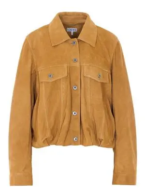 Loewe Suede Goatskin Jacket - Cream