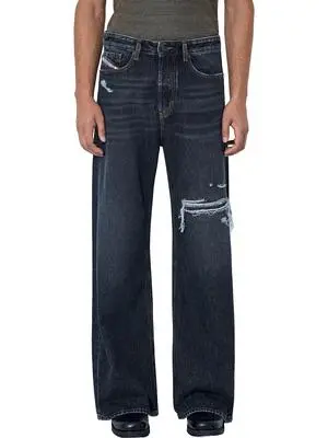 DIESEL® D-rise Wide Leg Jeans - Gray
