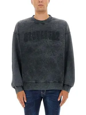 Dsquared2 Sweatshirt With Logo - Gray