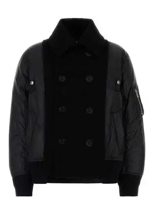 Sacai Nylon Sown Jacket - Black