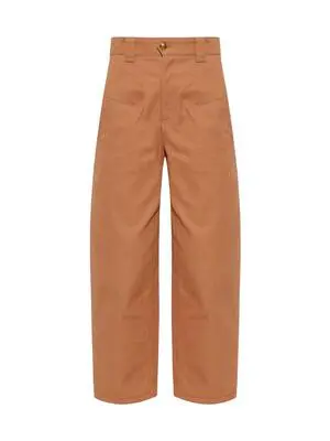 Chloé Cotton Barrel Trousers - Multicolor