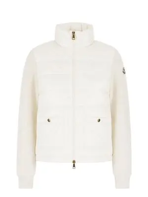 Moncler Zip Up Stand Collar Sweatshirt - Multicolor